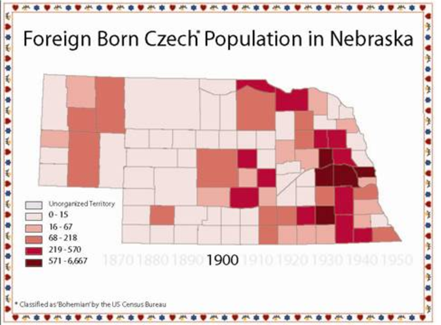 Census Maps | Czech Heritage Project | Nebraska