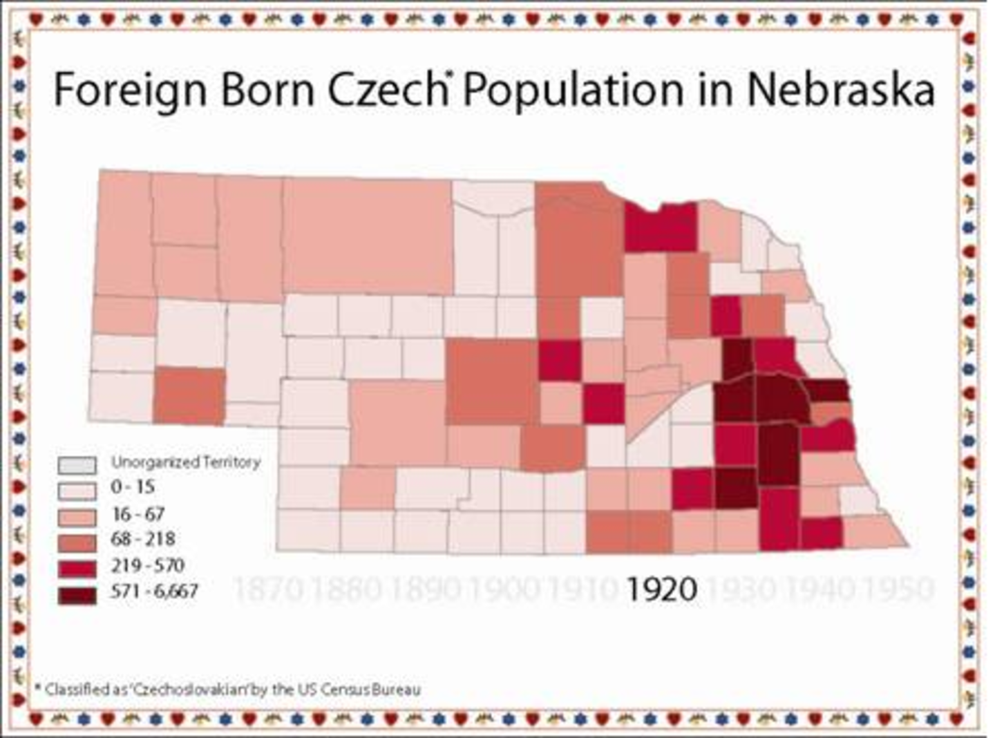Census Maps | Czech Heritage Project | Nebraska