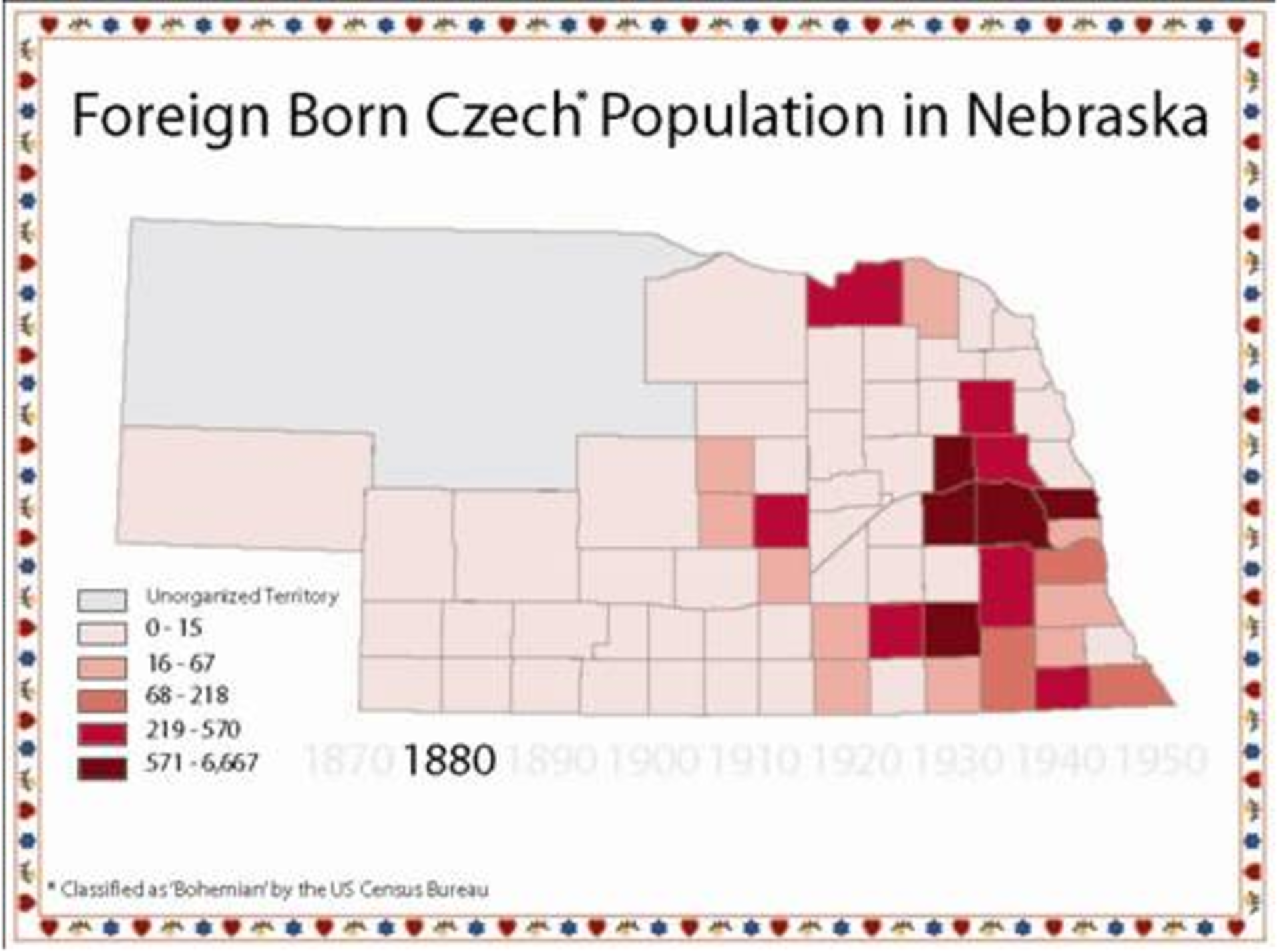 Census Maps | Czech Heritage Project | Nebraska