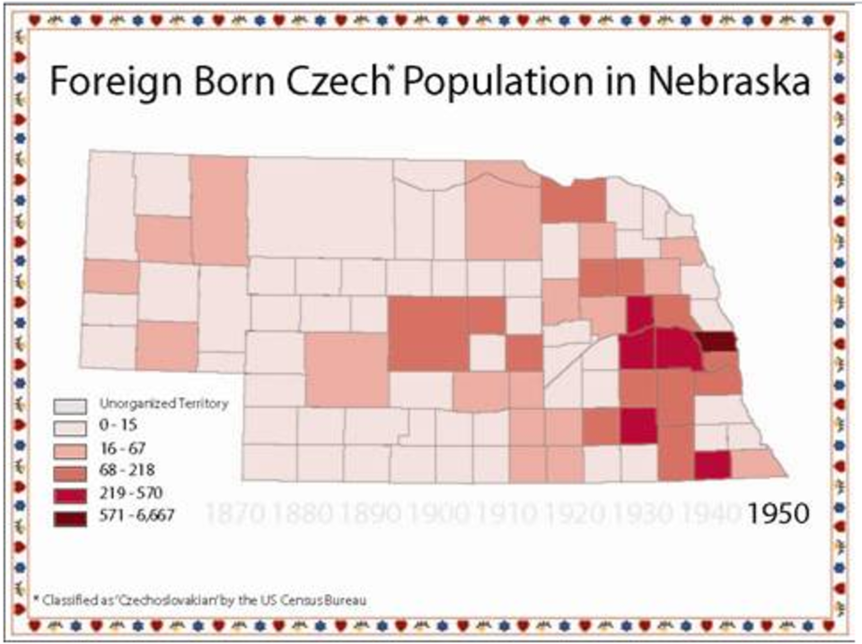 Census Maps | Czech Heritage Project | Nebraska